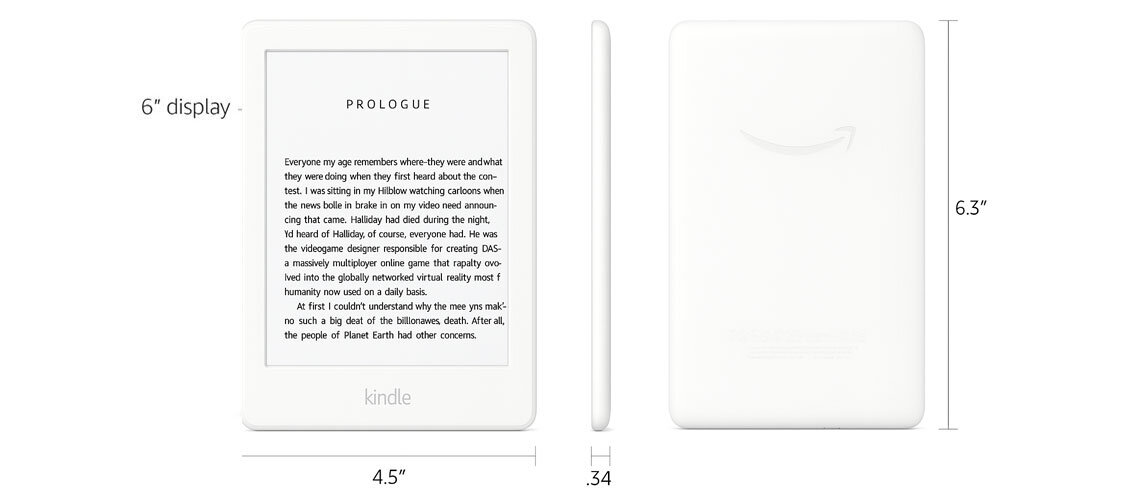 Amazon Kindle 10. Nesil Basic 2019 Beyaz Renk